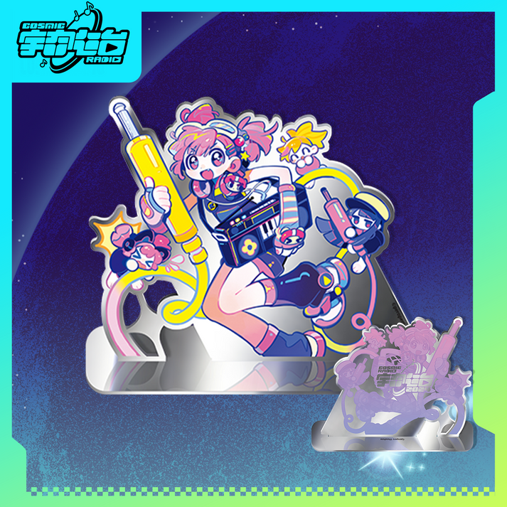 Mush Dash| Cosmic Radio |orthogonal license Standee – hasuhasugoods