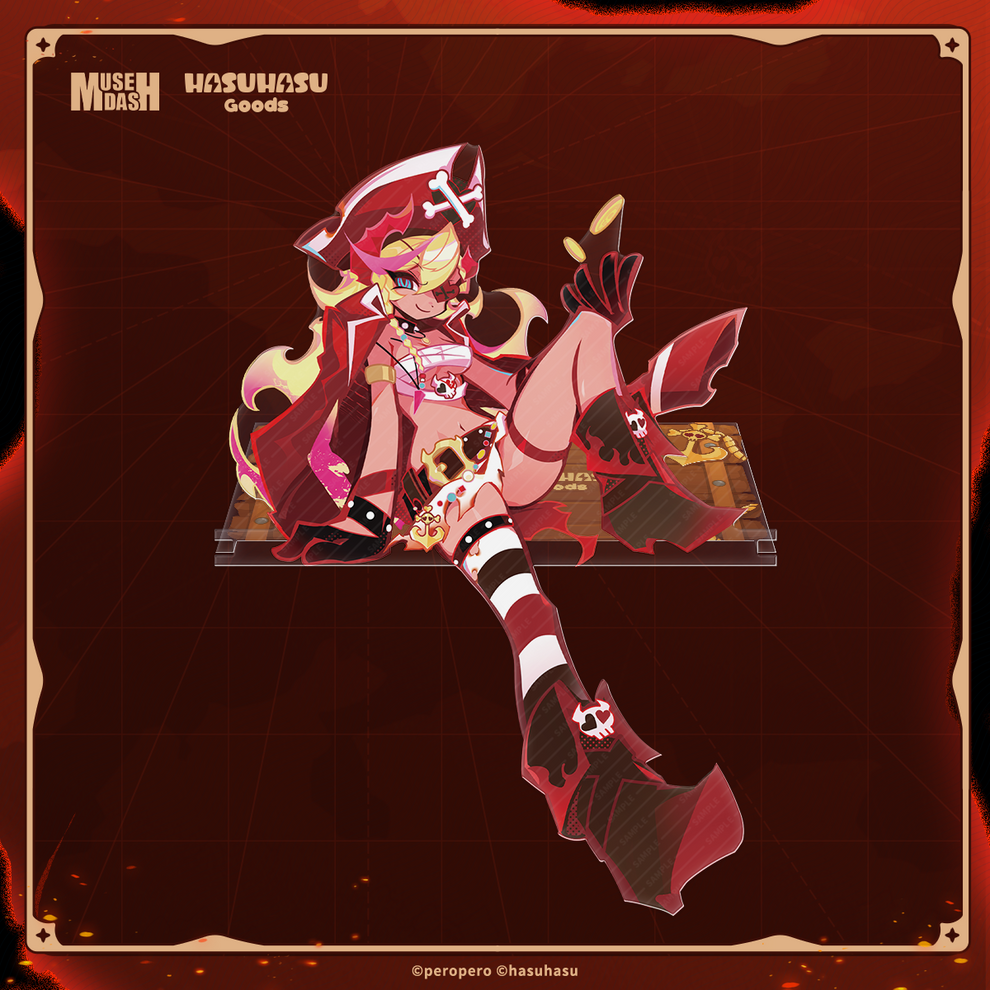 Muse Dash Flametide Pirate Rin AR Character Edgeless Acrylic Standee – hasuhasugoods