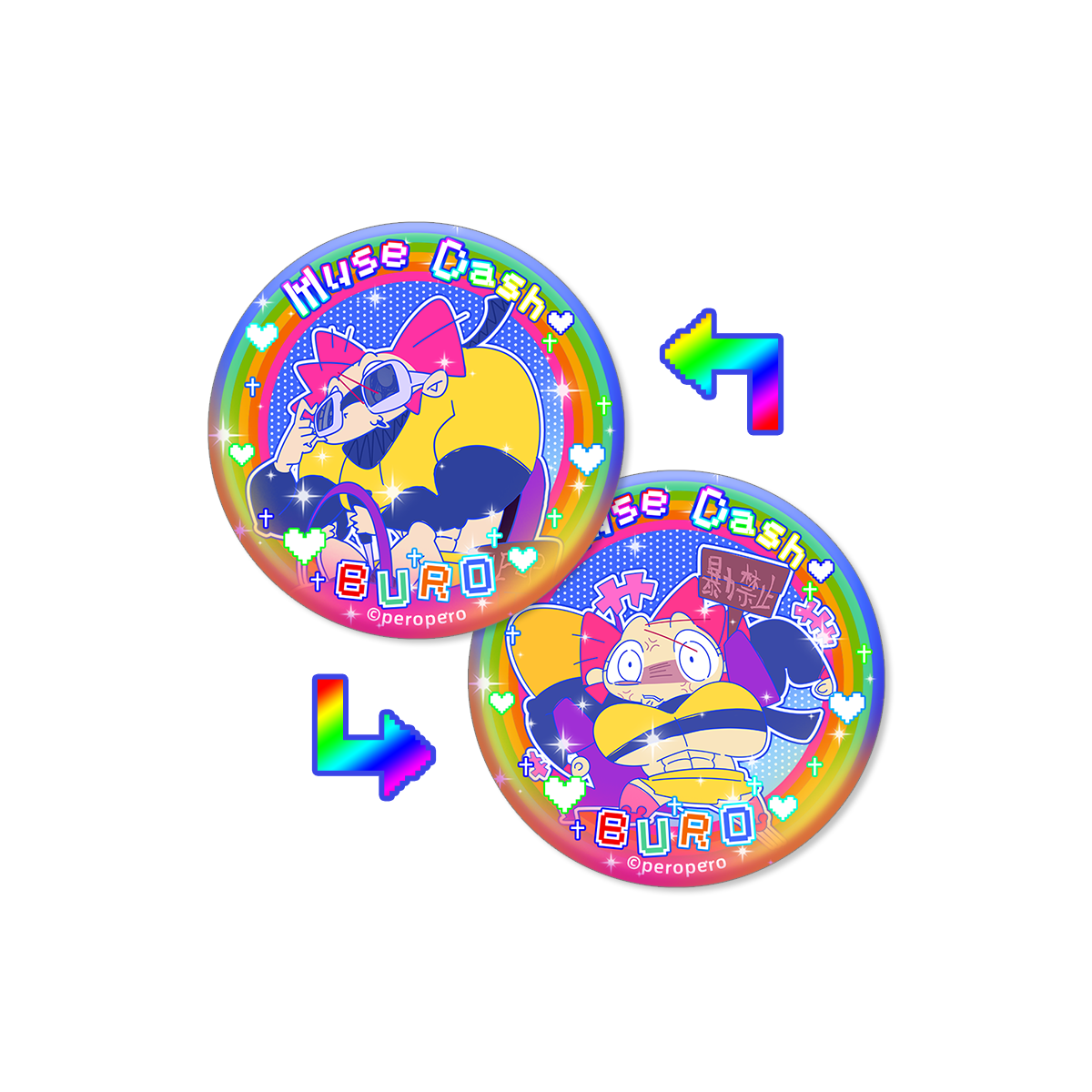 Mush Dash | Legends of Muse Warriors | Raster badges – hasuhasugoods