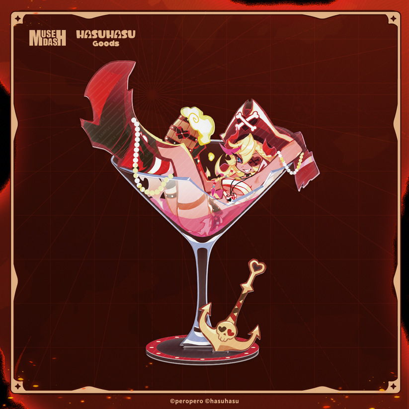Muse Dash Flametide Pirate Rin Goblet-shaped Victory Edgeless Acrylic ...