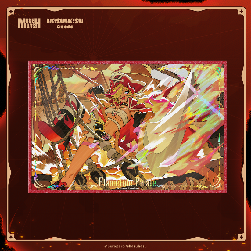 Muse Dash Flametide Pirate Rin Acrylic AR Welcome Shikishi – hasuhasugoods