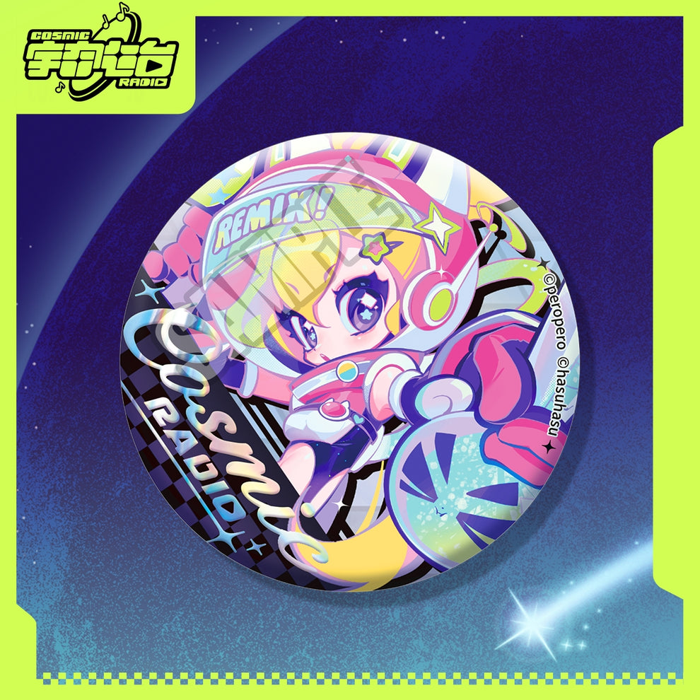 Mush Dash| Cosmic Radio | orthogonal badge – hasuhasugoods