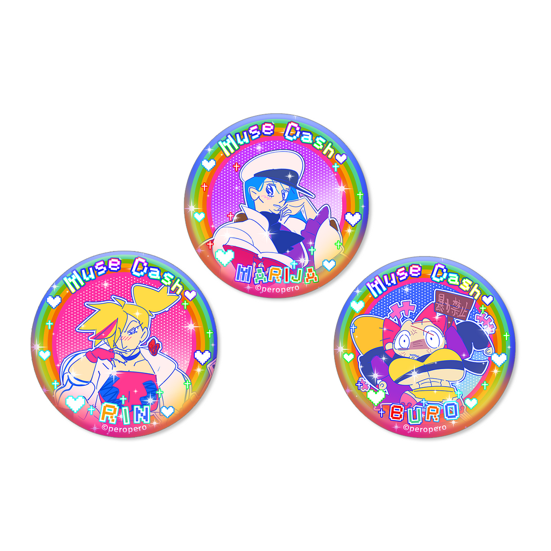 Mush Dash | Legends of Muse Warriors | Raster badges – hasuhasugoods