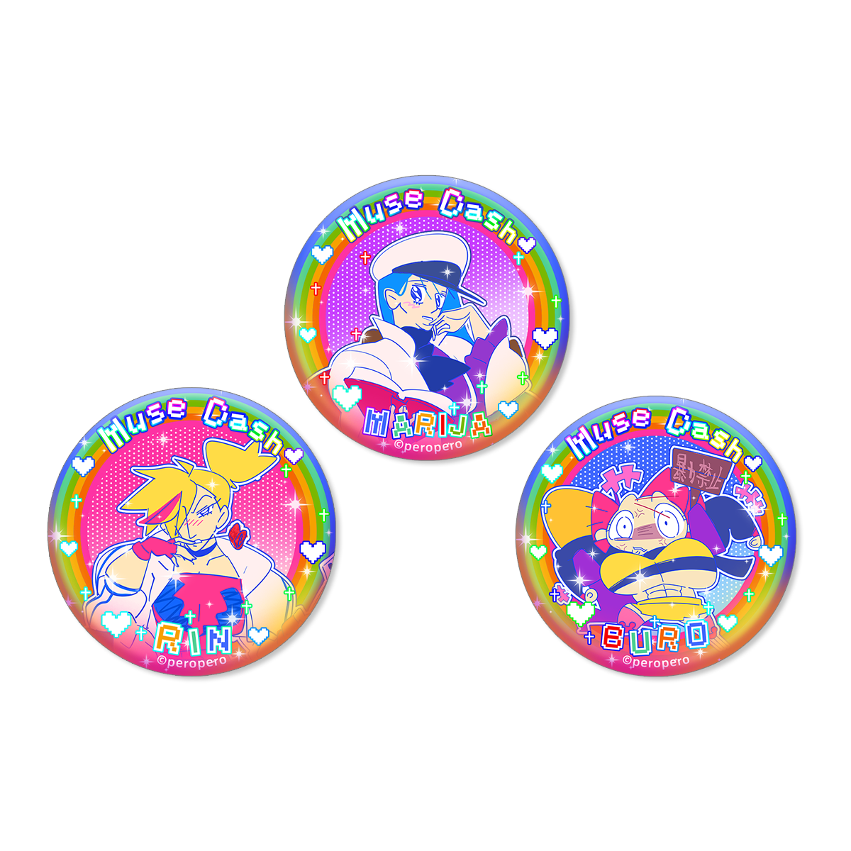 Mush Dash | Legends of Muse Warriors | Raster badges – hasuhasugoods