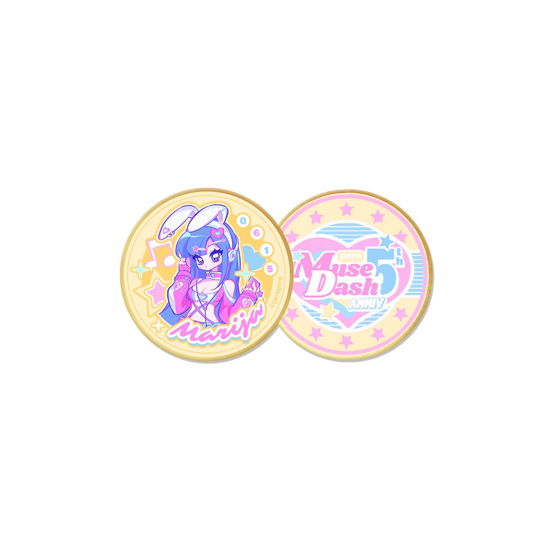 Muse Dash Y2K Style Commemorative Coin – hasuhasugoods