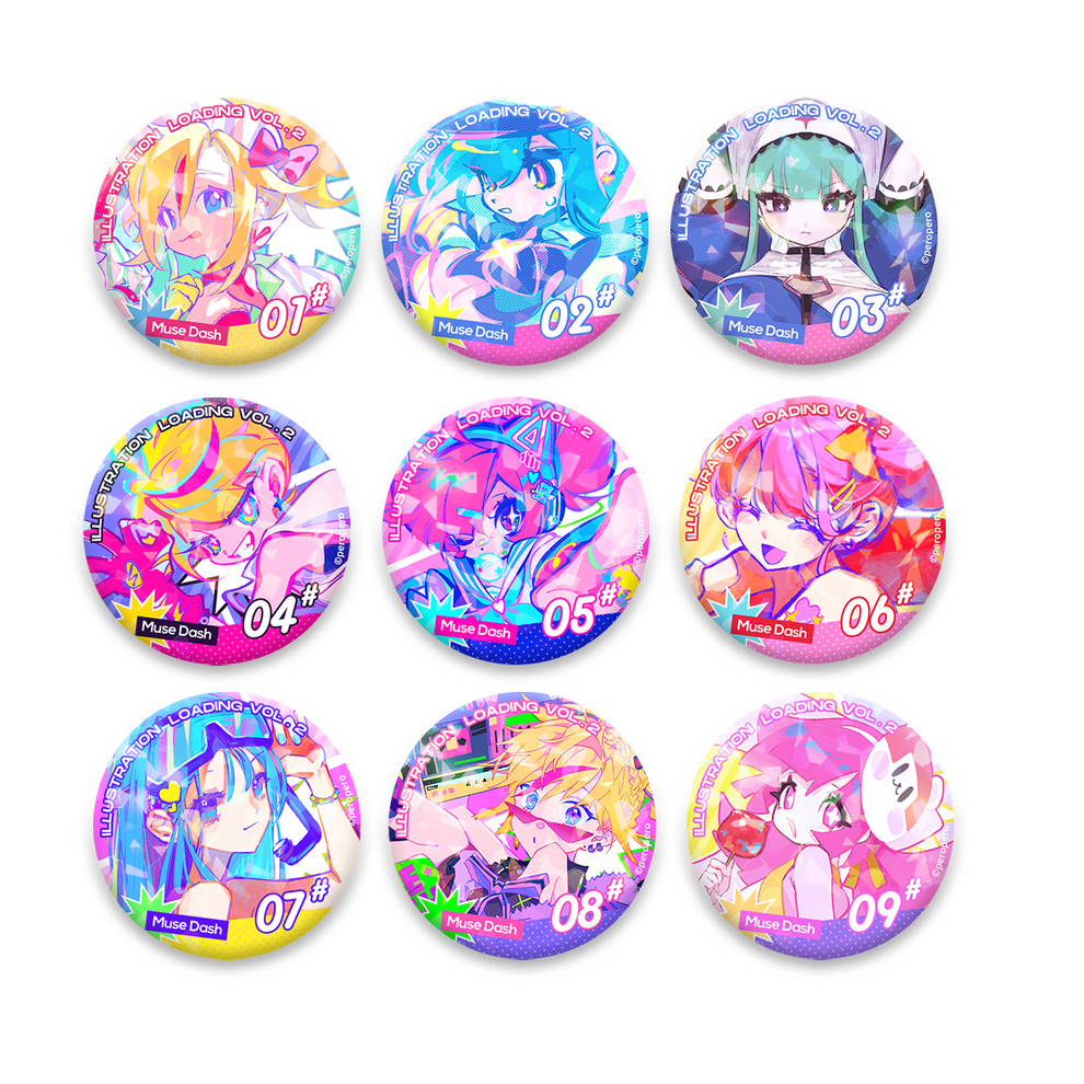 Muse Dash illus loaading vol.2 Laser Badge – hasuhasugoods