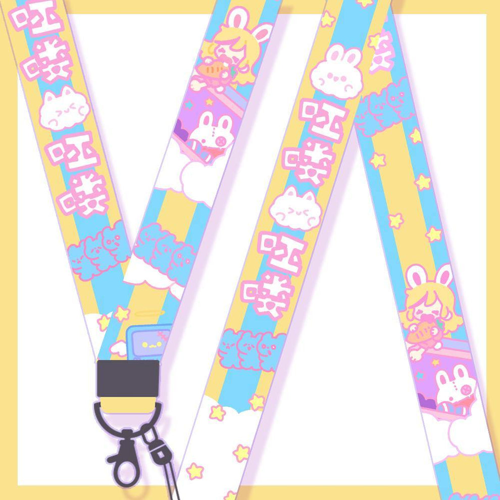 "Muse Dash" Sleepwalker Rin Cute Card Holder Lanyard – hasuhasugoods