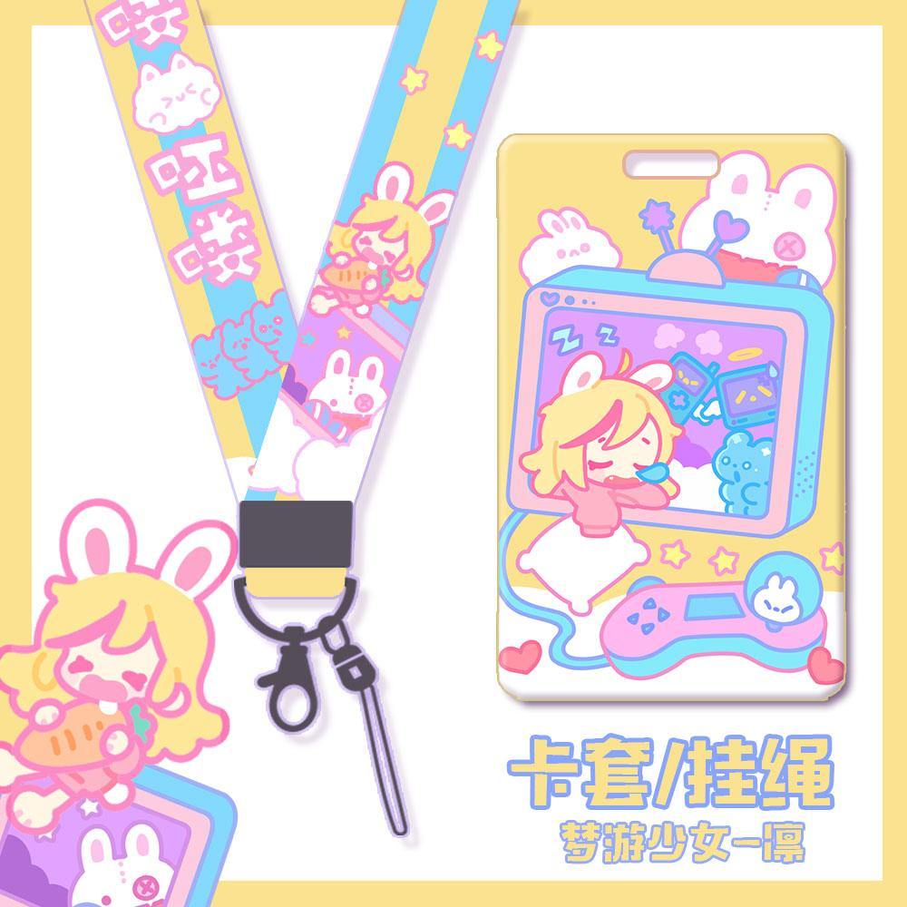 "Muse Dash" Sleepwalker Rin Cute Card Holder Lanyard – hasuhasugoods